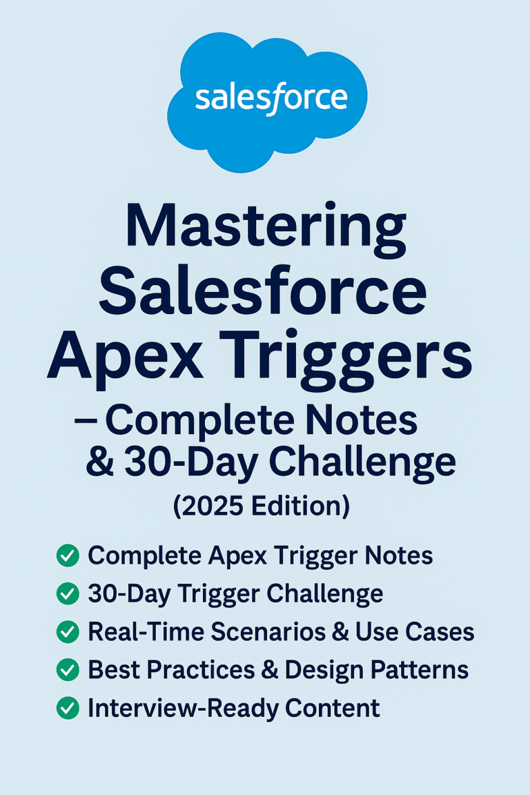 Mastering Salesforce Apex Triggers – Complete Notes & 30-Day Challenge ...